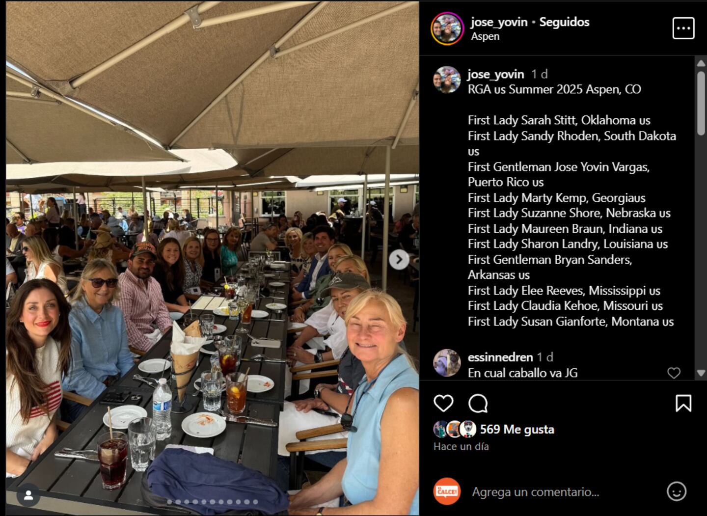 José Yovín Vargas disfruta de viaje de primeras damas en Estados Unidos ...